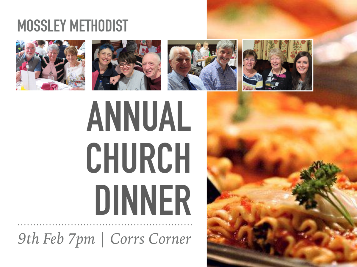 Sign up for MMC Annual Church Dinner | Mossley Methodist Church